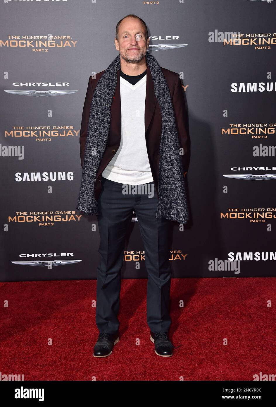 Woody Harrelson arrives at the Los Angeles premiere of "The Hunger ...