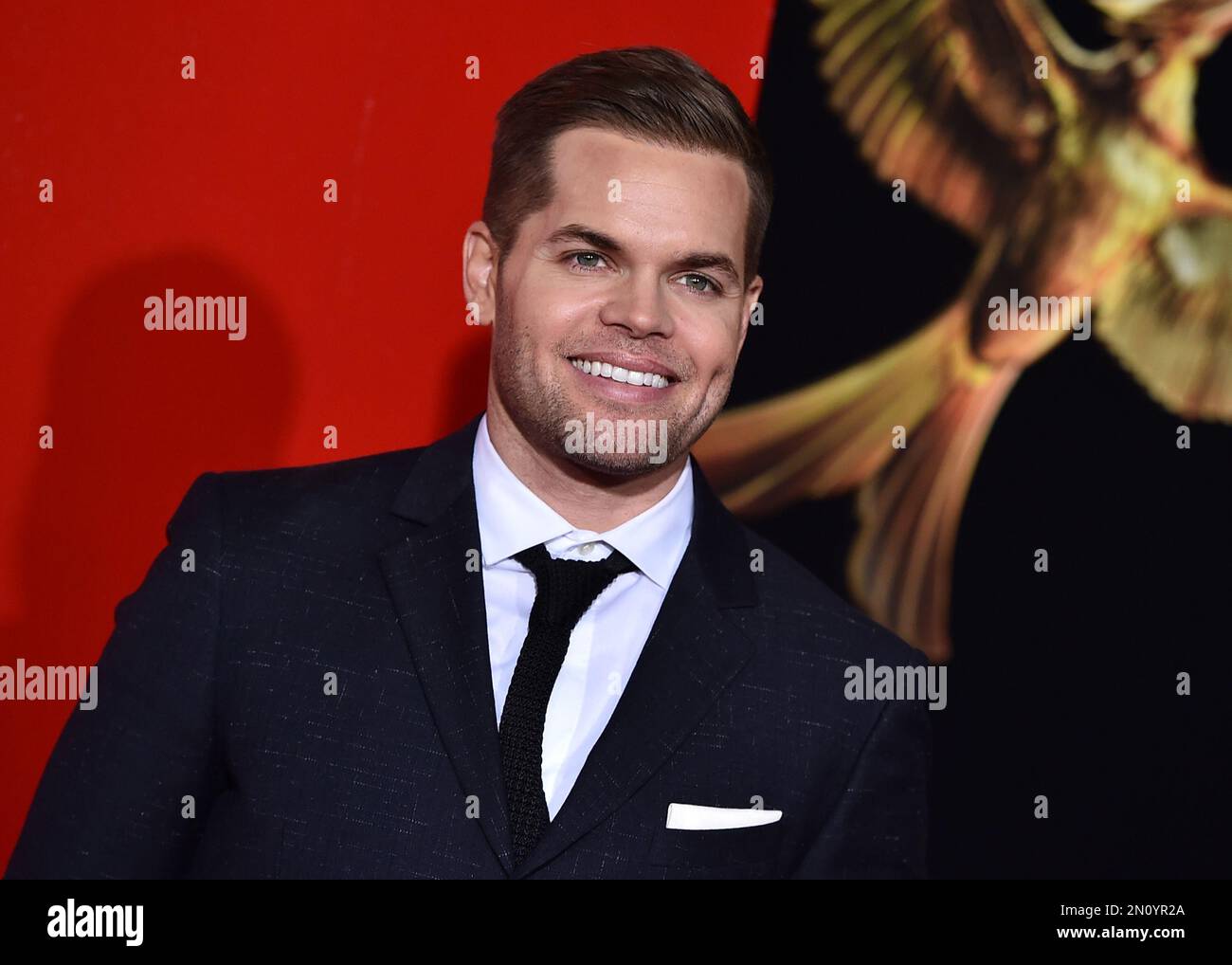 Wes Chatham arrives at the Los Angeles premiere of "The Hunger Games ...