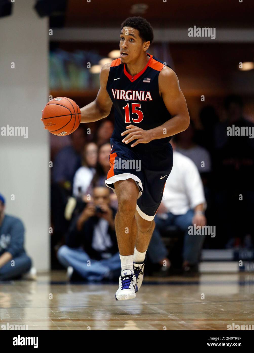 Virginia guard Malcolm Brogdon (15) drives with the ball during the ...