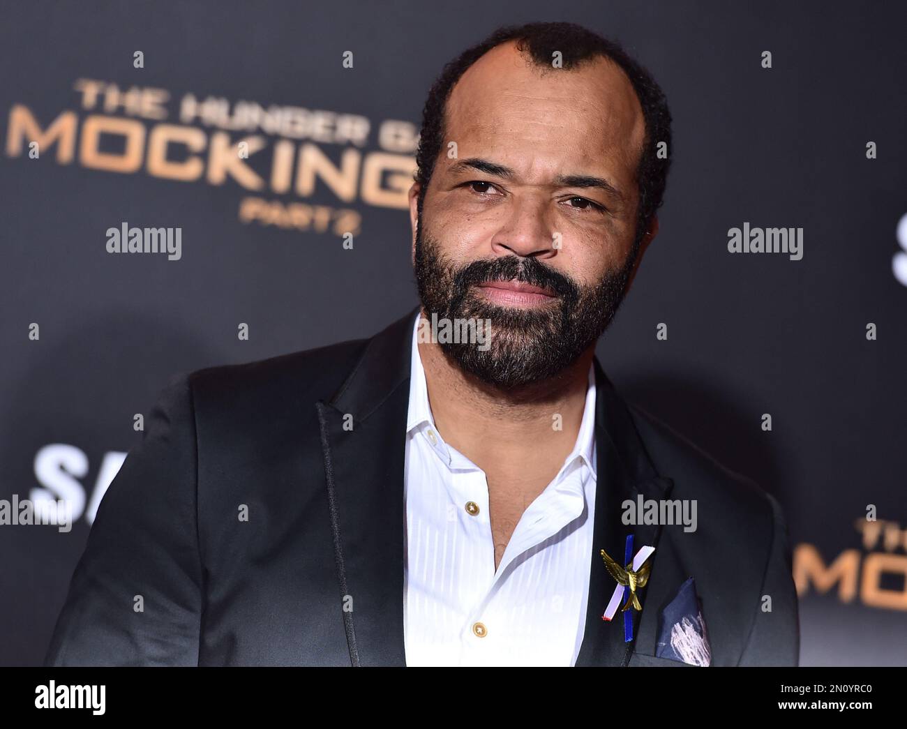 Jeffrey Wright arrives at the Los Angeles premiere of "The Hunger Games ...