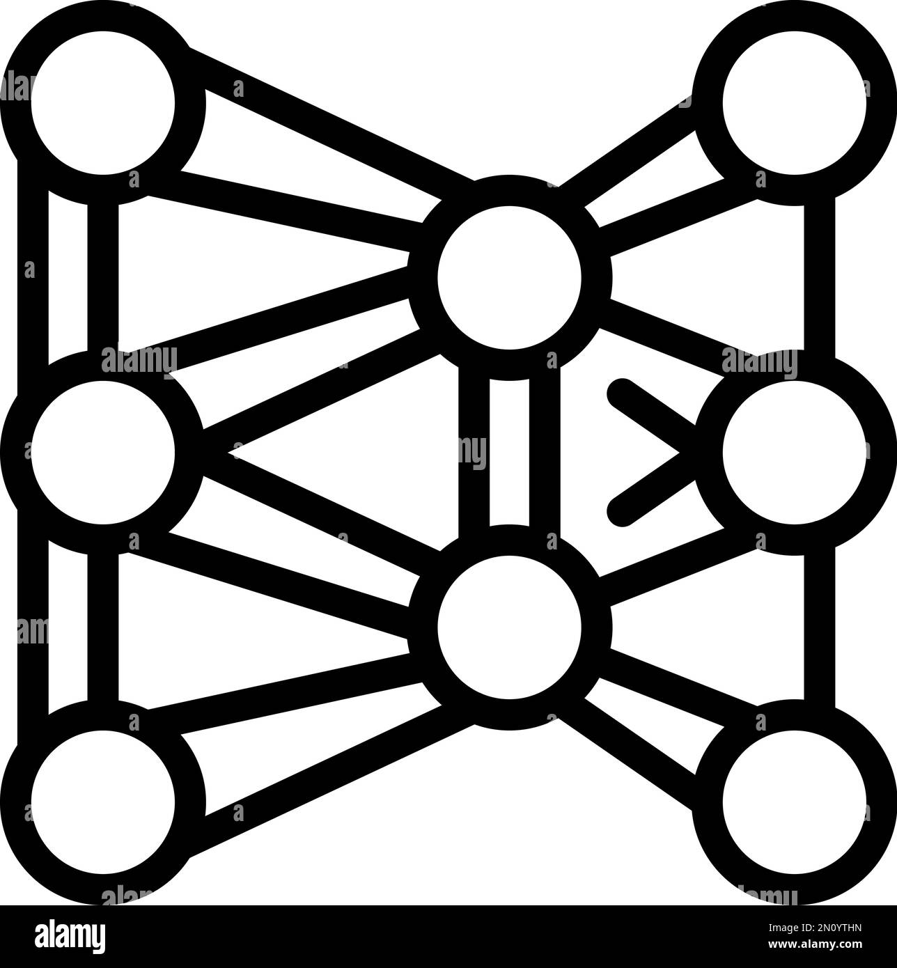 Chain Peptide Icon Outline Vector Vitamin Chemical Amino Protein