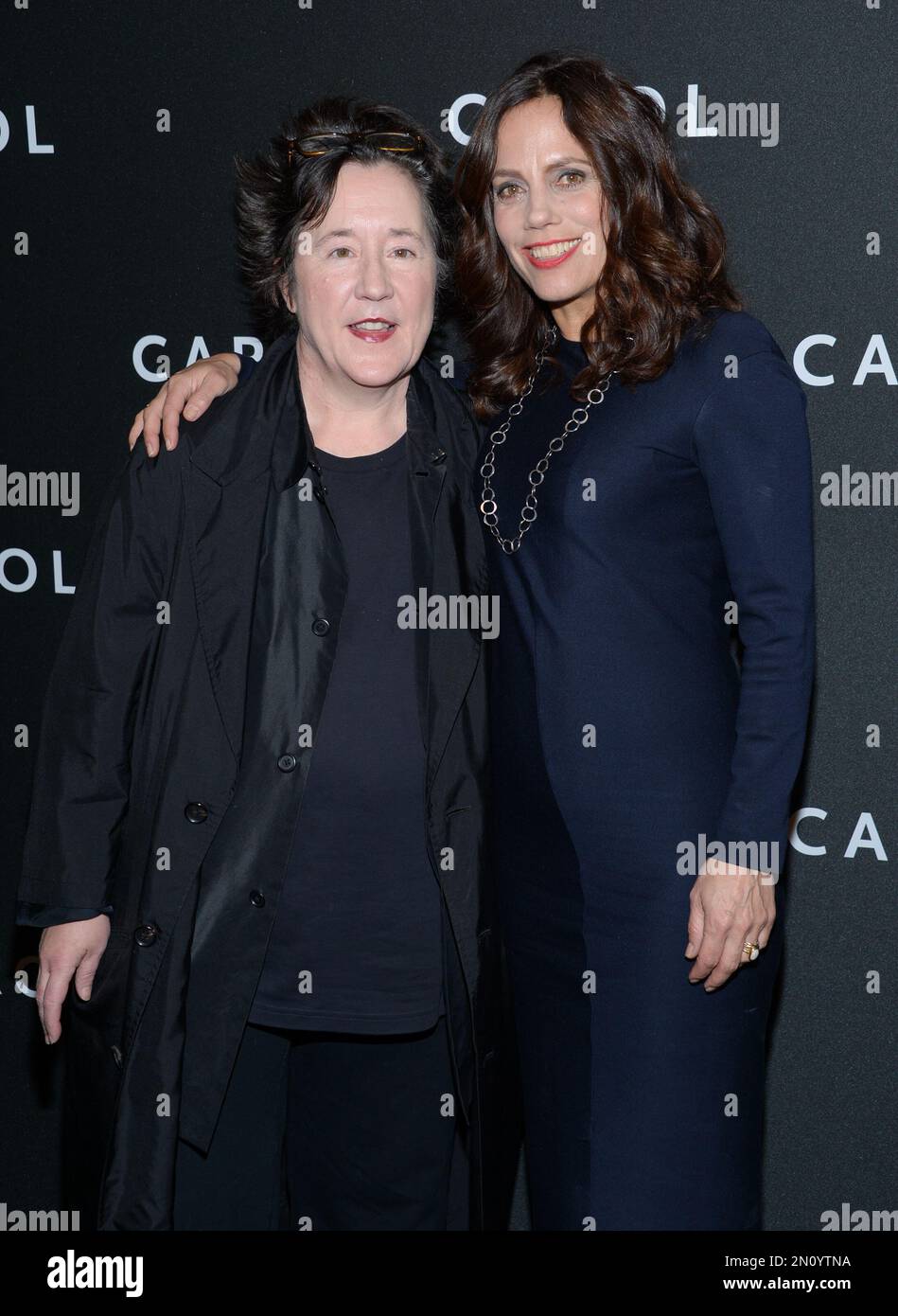 Producers Christine Vachon, left, and Elizabeth Karlsen attend the ...