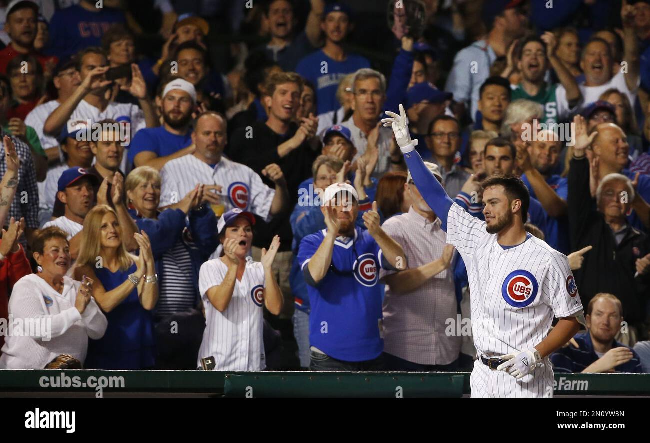 FILE - In this Sept. 22, 2015, file photo, Chicago Cubs' Kris Bryant ...