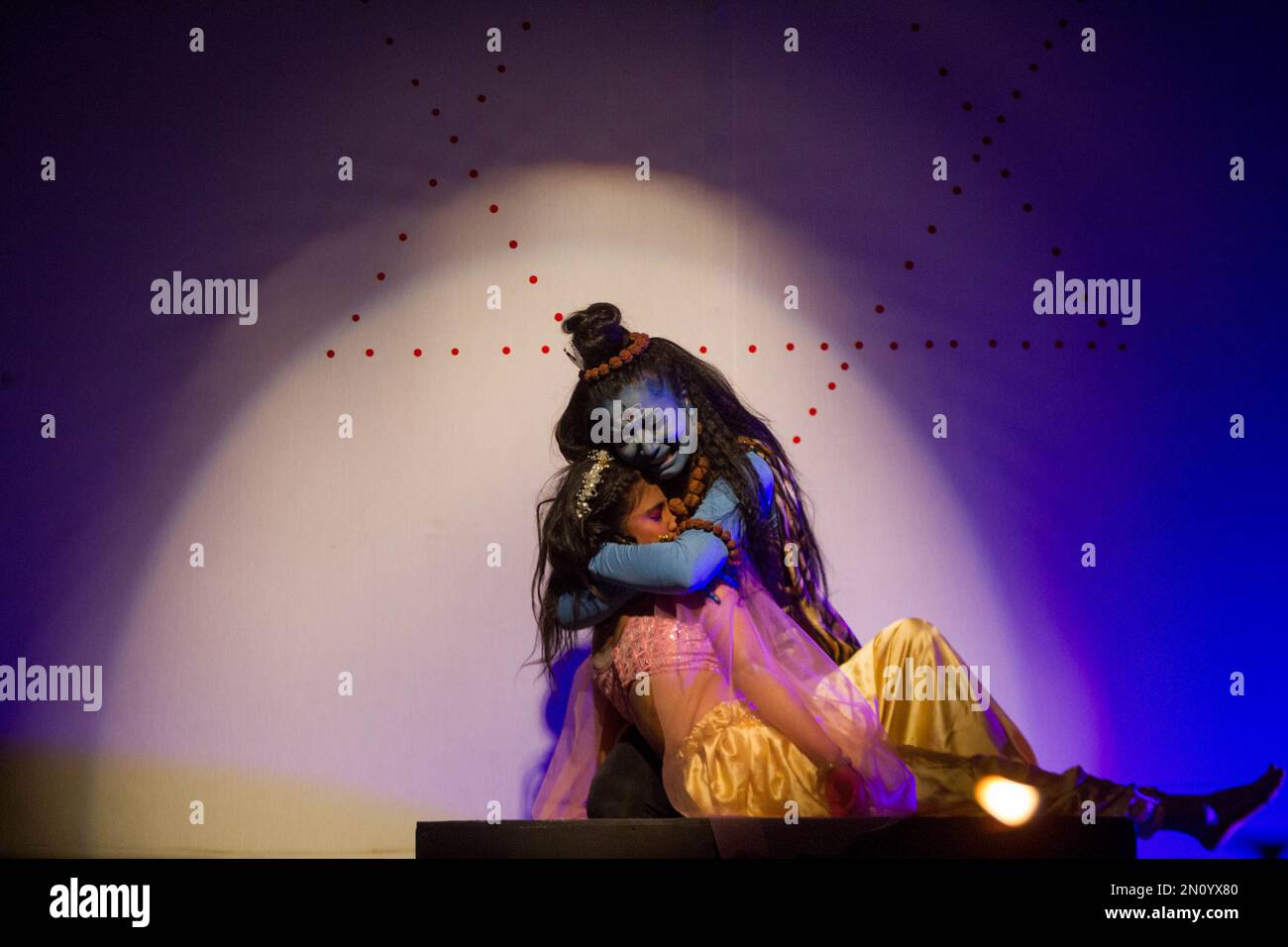 Kathmandu, Nepal. 5th Feb, 2023. Artists stage performance during the ...