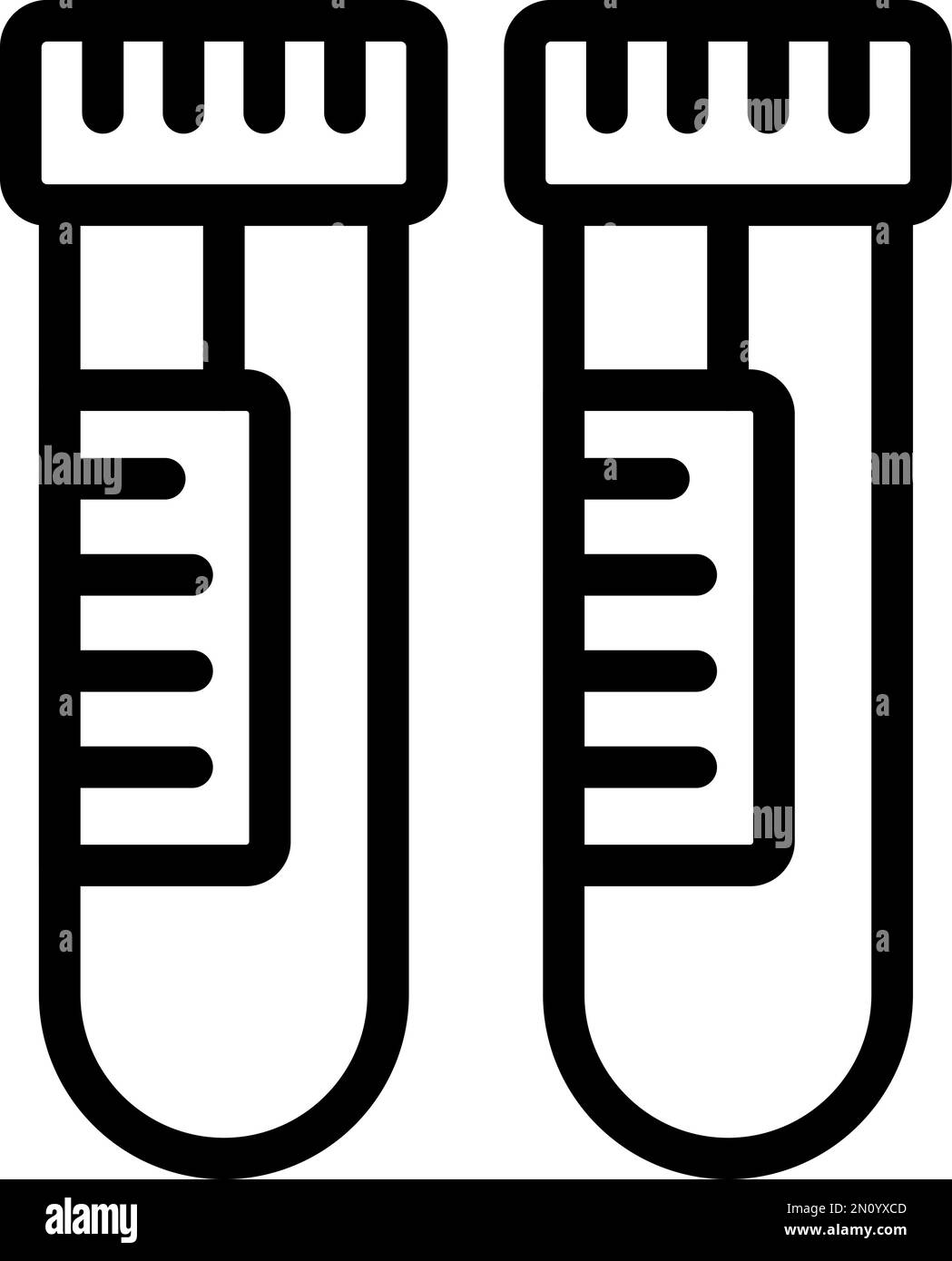 Chemical test tube icon outline vector. Structure vitamin. Atom calcium ...