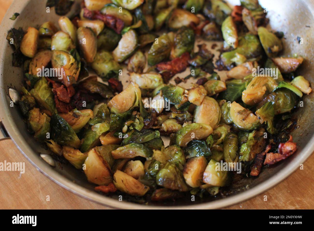This Nov. 2, 2015, photo, shows overcooked Brussels sprouts in Concord ...