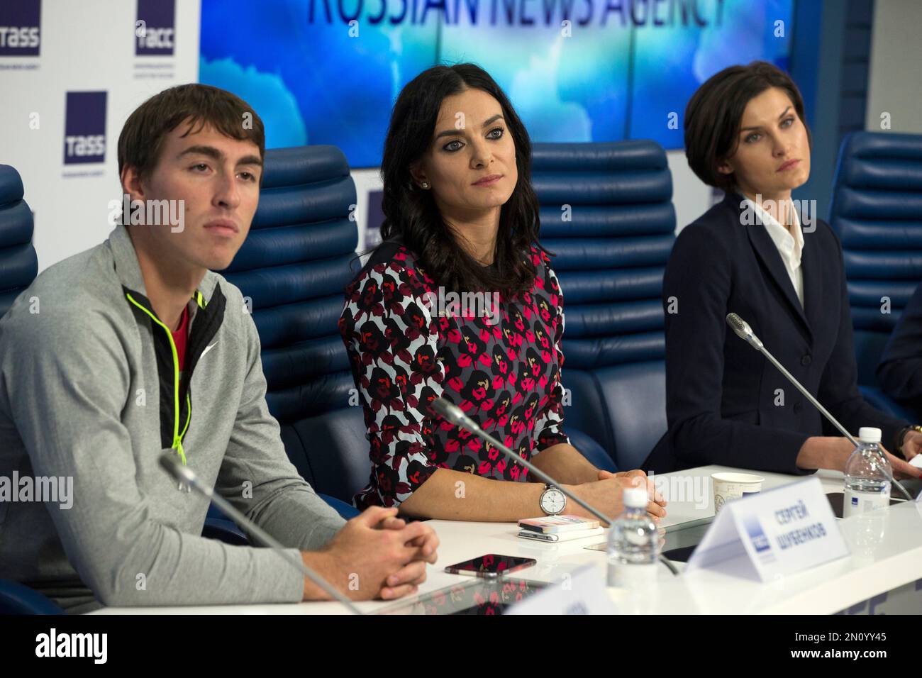From left: Sergey Shubenkov, the 2015 World Champion in the 110 metres ...