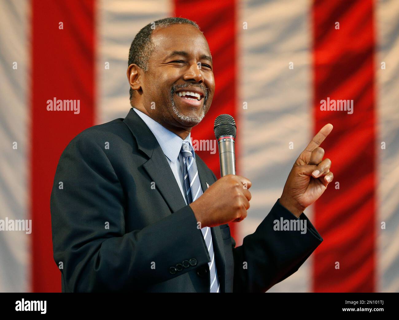 Republican presidential candidate Dr. Ben Carson speaks at a rally ...