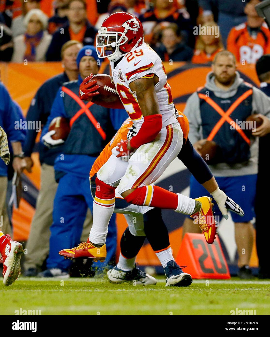 Kansas City Chiefs free safety Eric Berry (29) runs back an ...