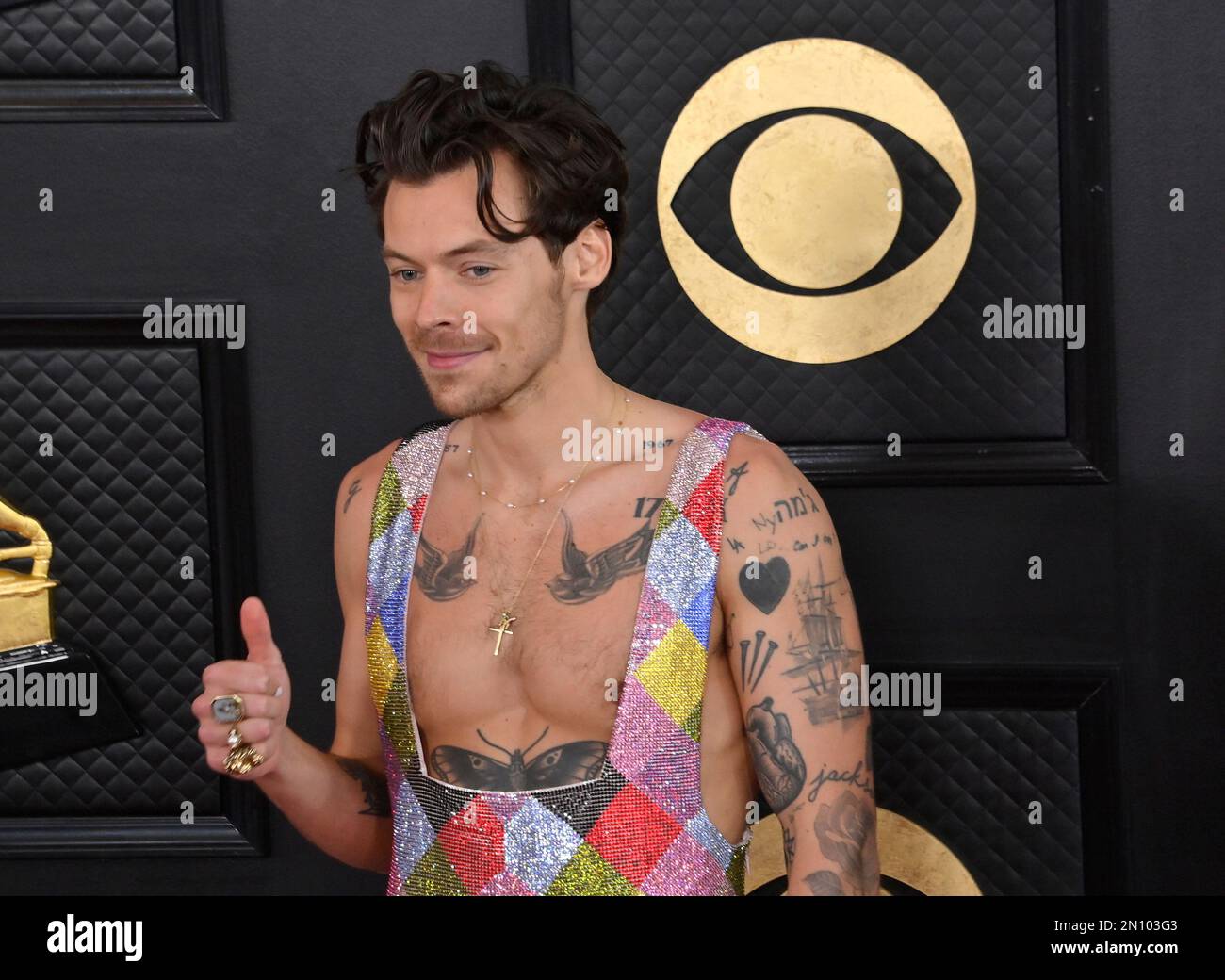 Harry styles grammy 2023 hi-res stock photography and images - Alamy
