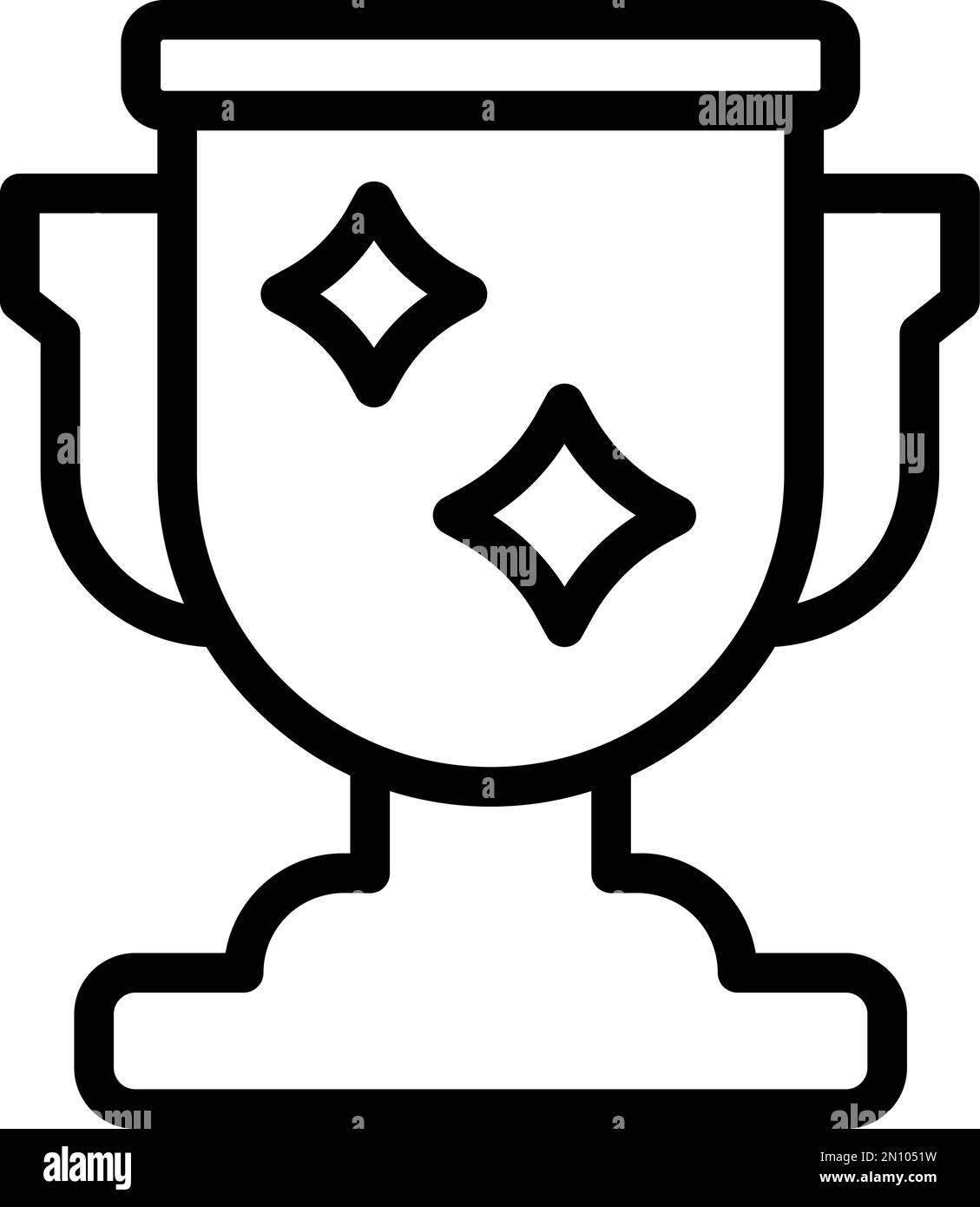 Gold trophy movie vector Black and White Stock Photos & Images - Alamy