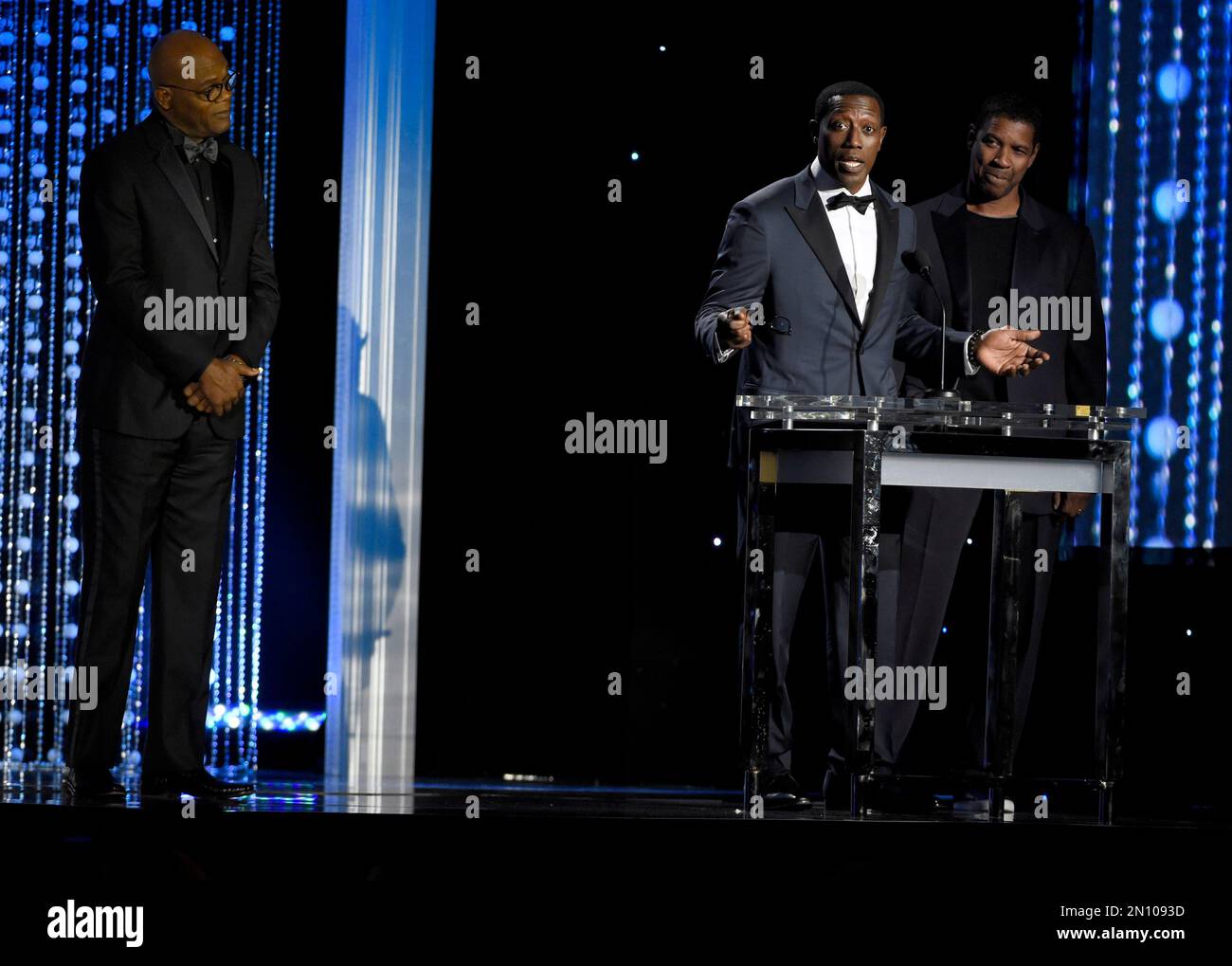 Samuel L. Jackson, from left, Wesley Snipes, and Denzel Washington ...
