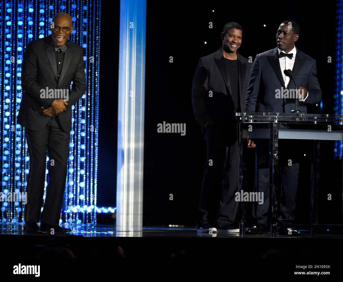 Samuel L. Jackson, from left, Denzel Washington, and Wesley Snipes ...
