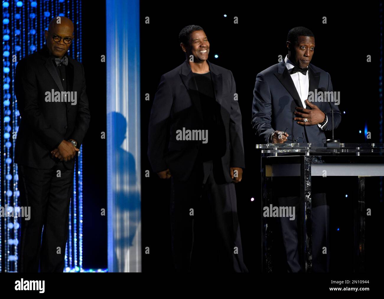 Samuel L. Jackson, from left, Denzel Washington, and Wesley Snipes ...