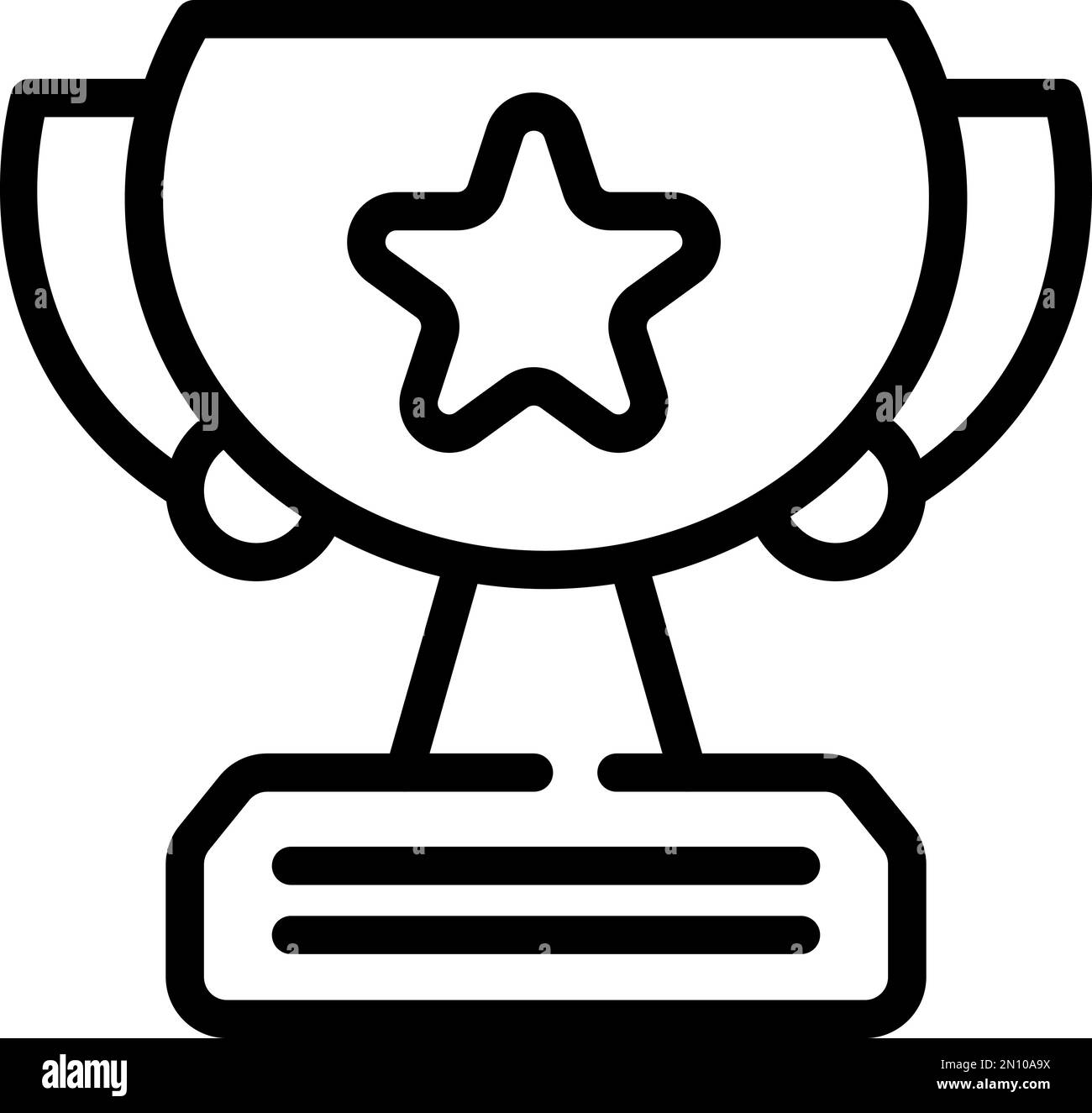 Gold trophy movie vector Black and White Stock Photos & Images - Alamy