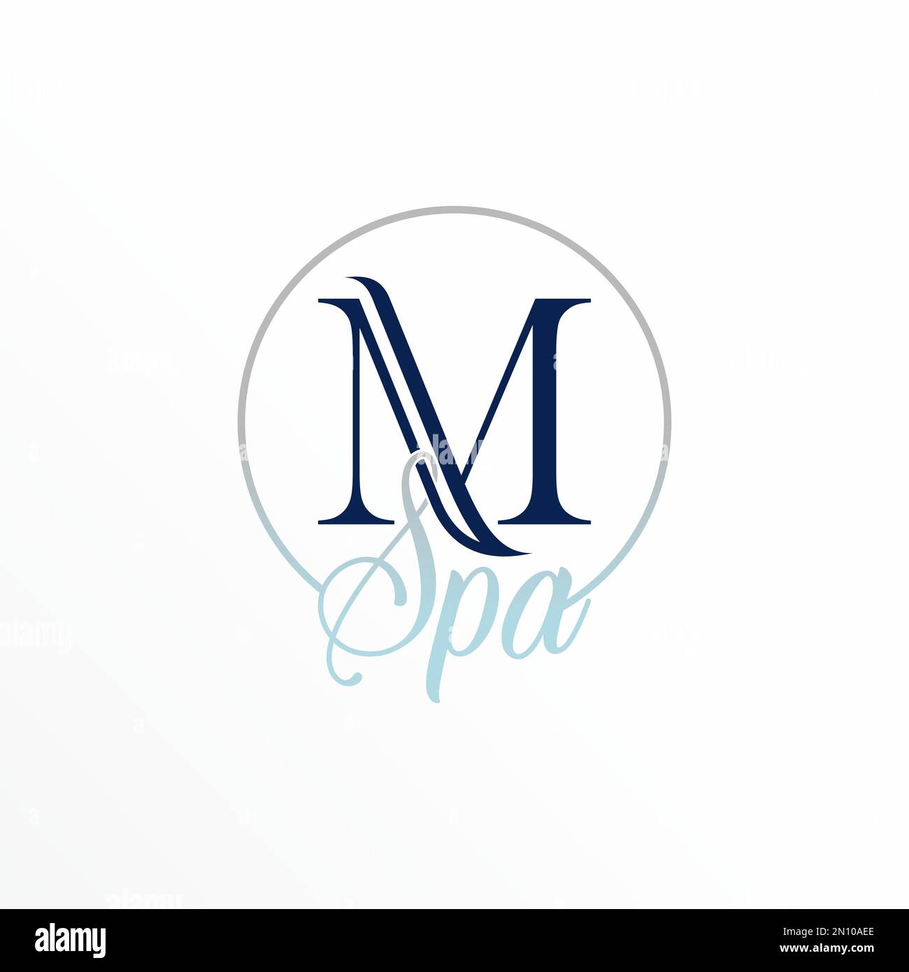 Letter or word M serif font with Circle image graphic icon logo design ...