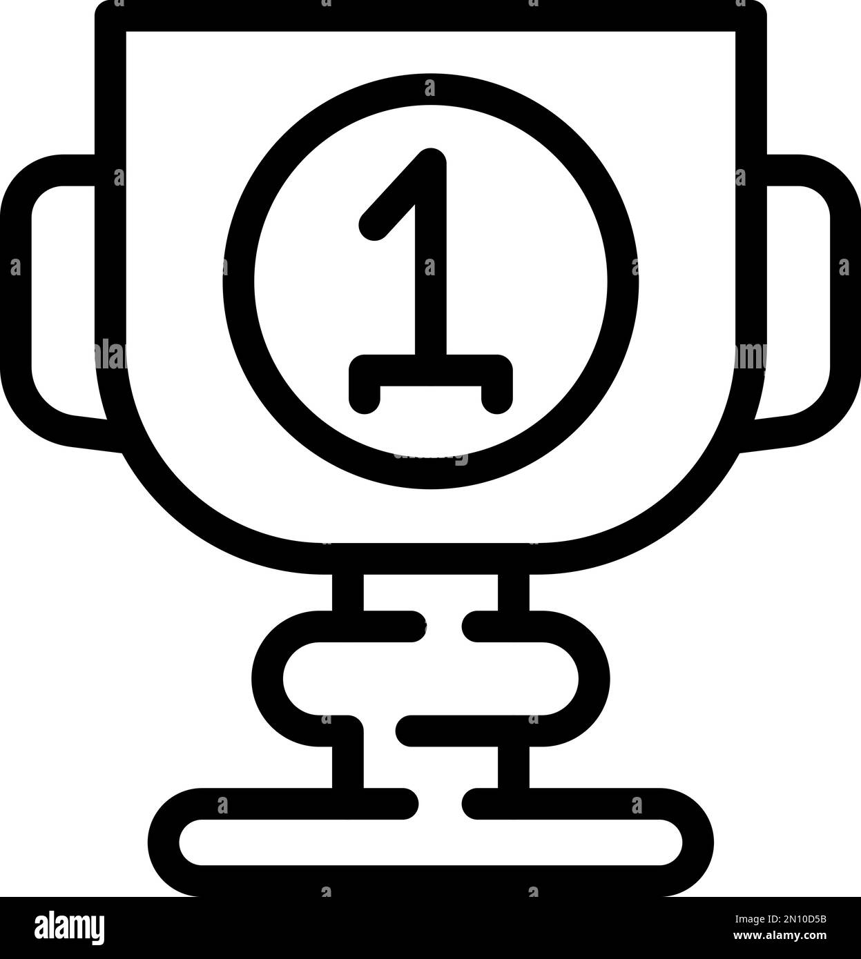 Gold trophy movie vector Black and White Stock Photos & Images - Alamy