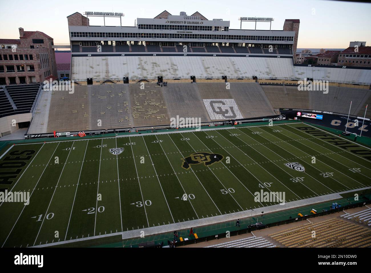 Folsom Field before the Colorado Buffaloes host Southern California in ...