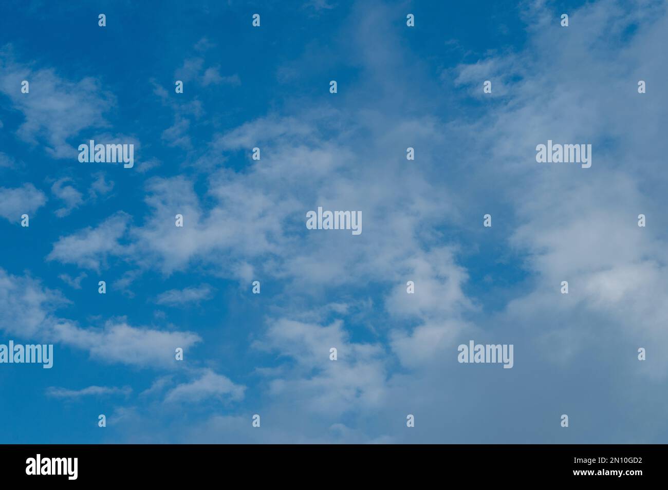 Climate change theme. Grey soft clouds on blue sky background Stock ...