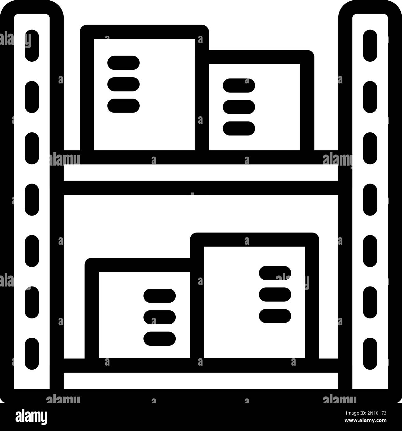 Engineer rack icon outline vector. Worker machinery. Gear robot Stock ...