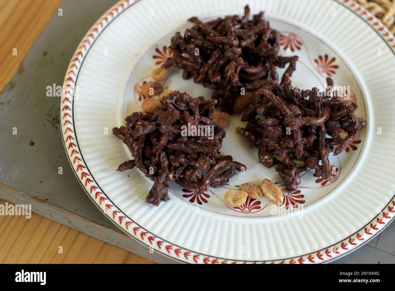 This Oct. 12, 2015 photo shows no-bake haystack cookies in Concord, N.H ...