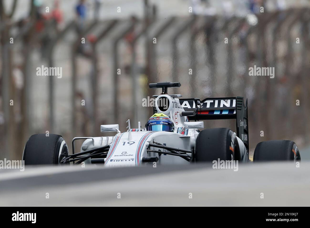 Williams driver Felipe Massa, of Brazil, enters the pit lane during a ...