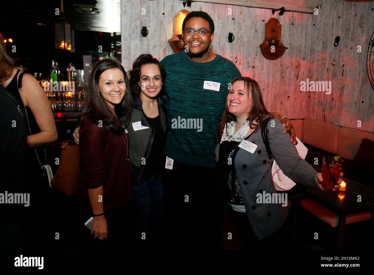 Michelle Strand, Sheena Jafari, Daniel Barnes, and Jessica Davis pose ...