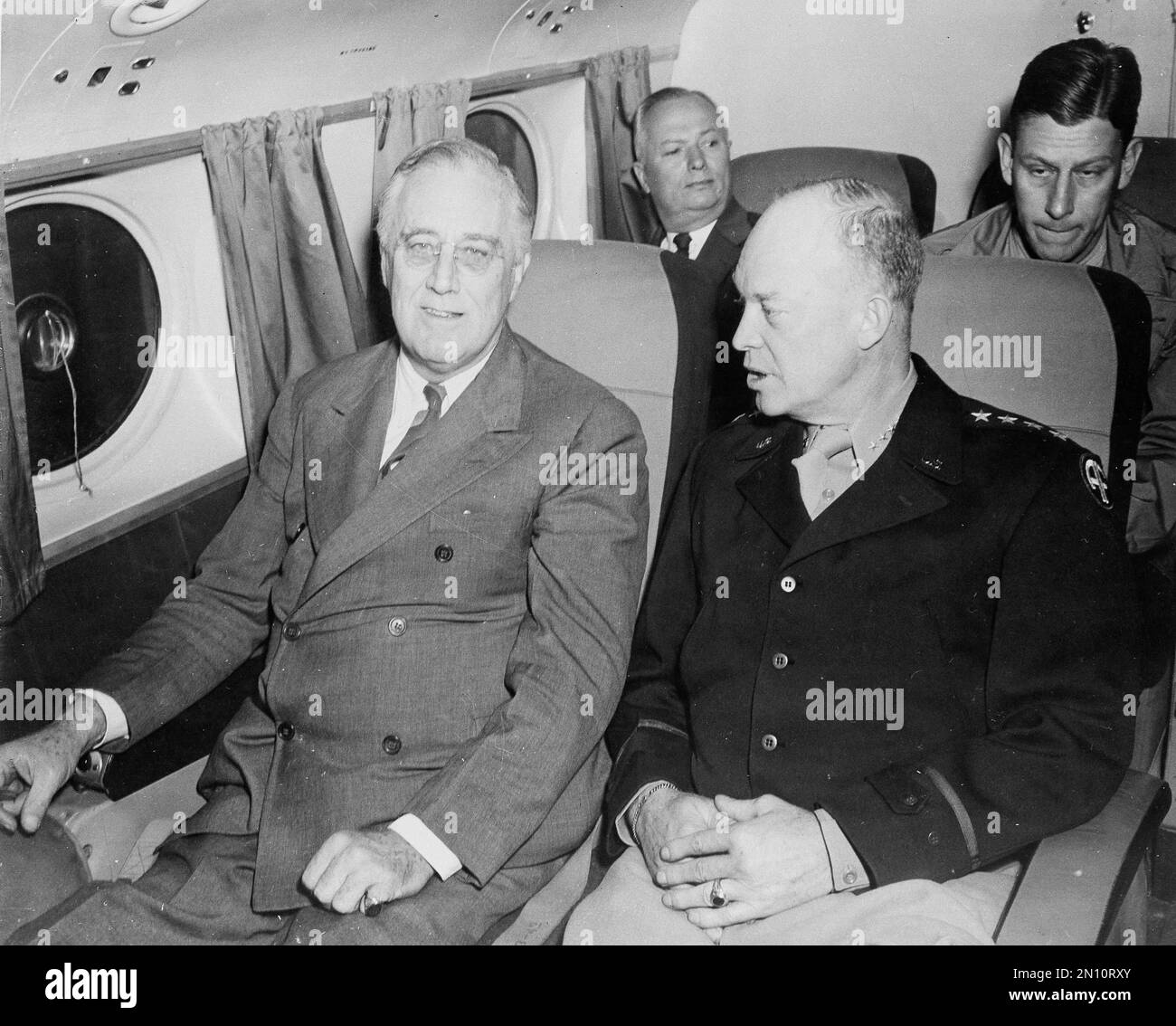 In this photo provided by the U.S. Army Air Force, President Franklin D ...
