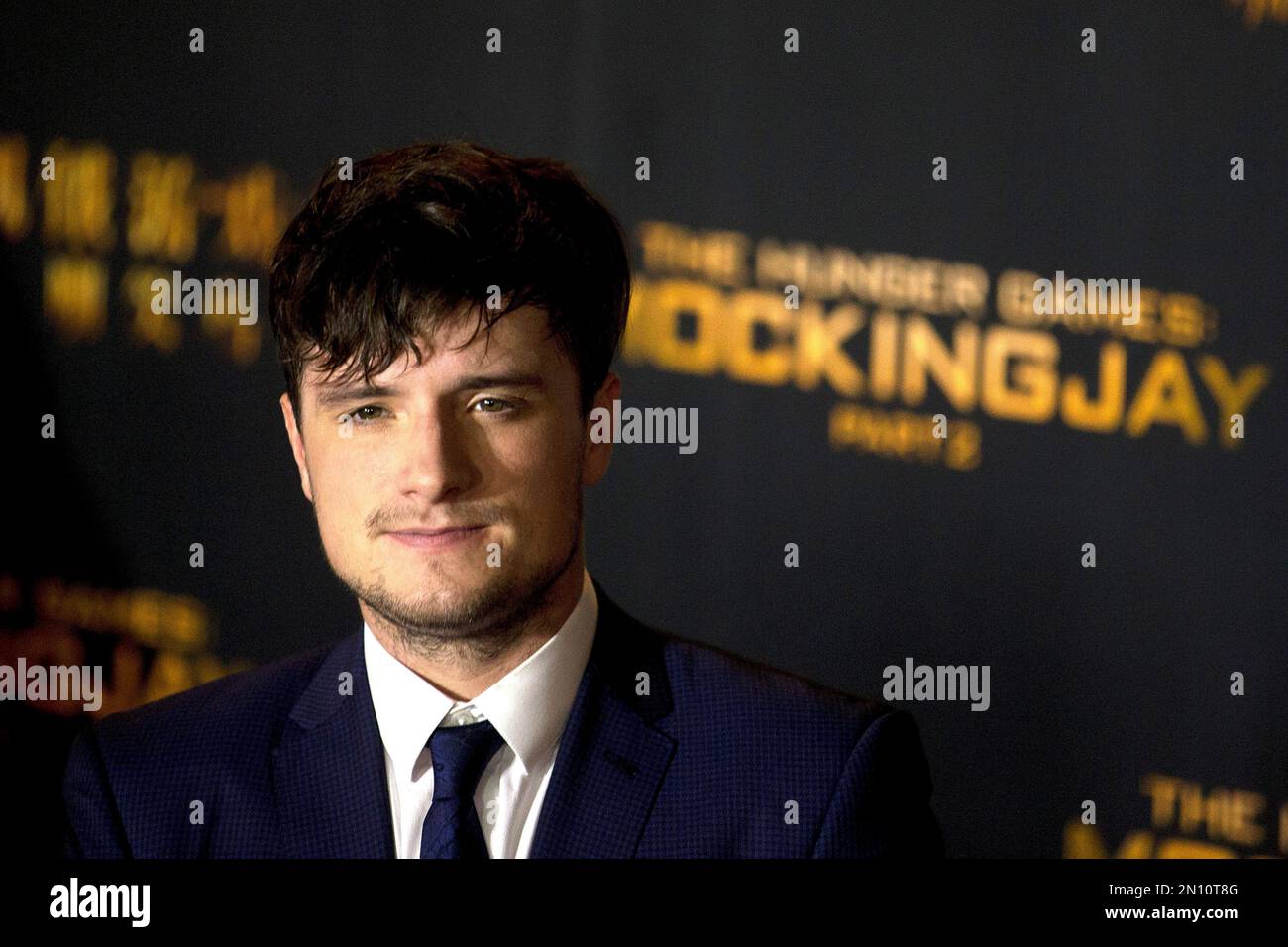 U.S actor Josh Hutcherson poses for photographers at a red carpet event ...