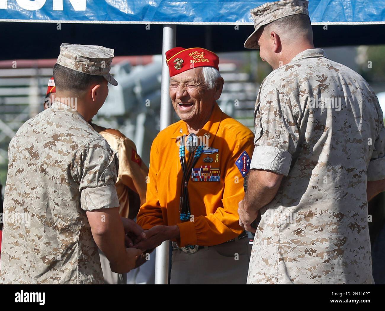 FILE - This Sept. 28, 2015 file photo former United States Marine and ...