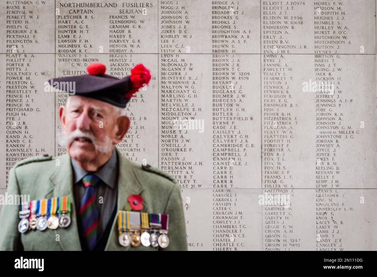 World War II veteran, Jole Hubble from the Scottish Black Watch ...