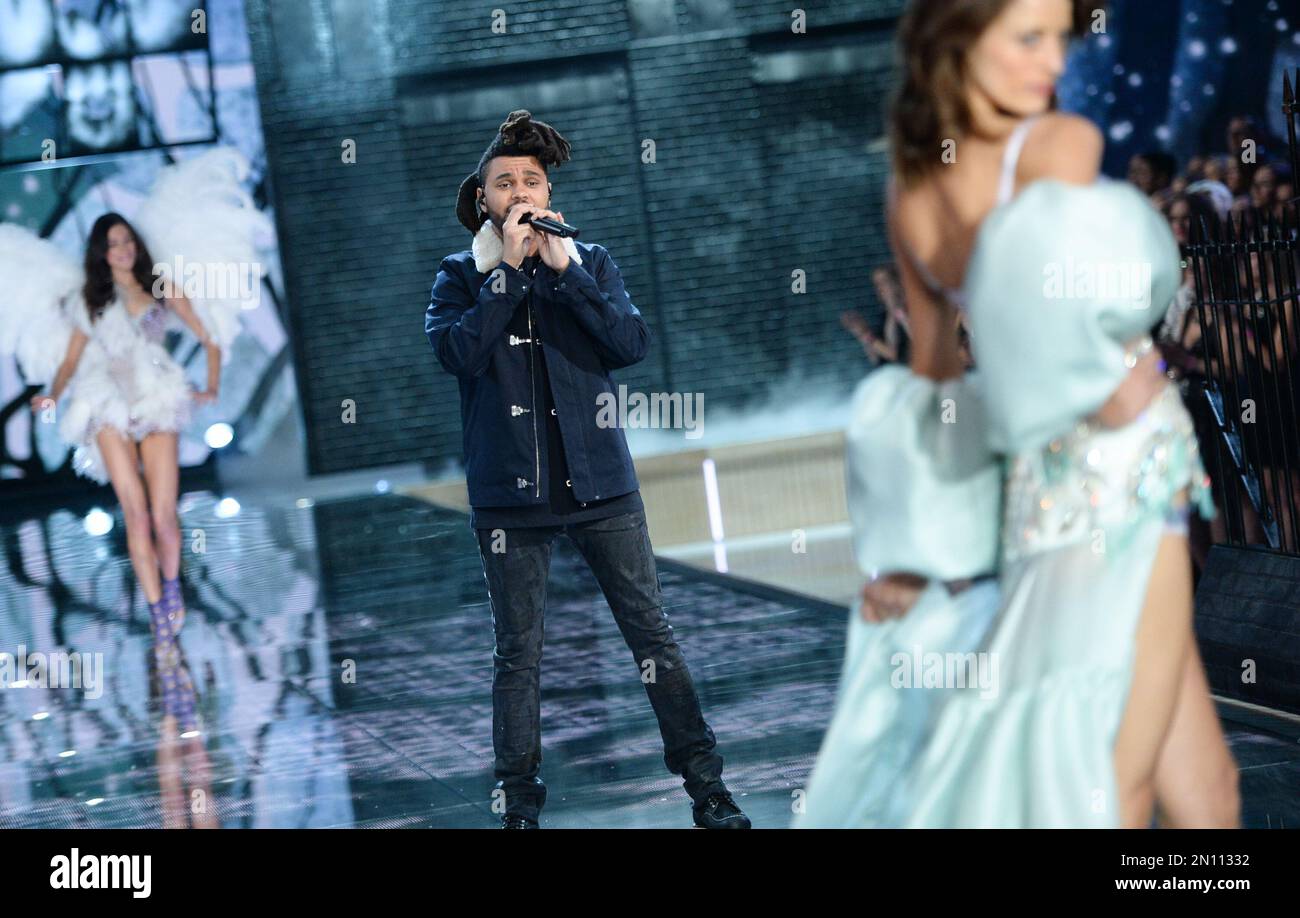 Singer The Weeknd performs during the 2015 Victoria's Secret Fashion ...