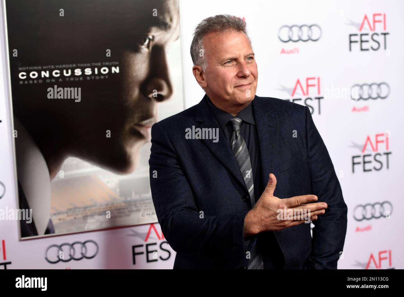 Paul Reiser, a cast member in "Concussion," arrives at the world ...