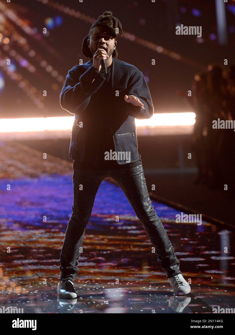 The Weeknd performs during the Victoria's Secret Fashion Show at the ...