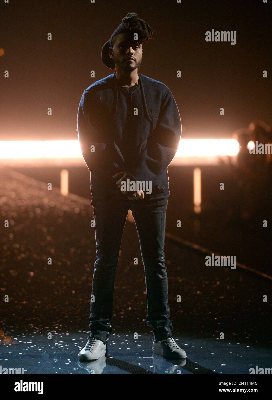 The Weeknd performs during the Victoria's Secret Fashion Show at the ...