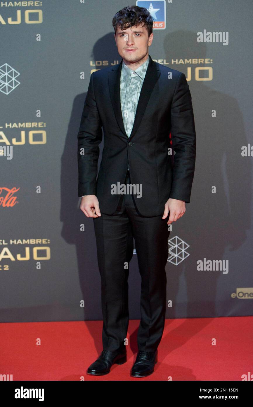 US actor Josh Hutcherson poses for photographers during the premiere of ...
