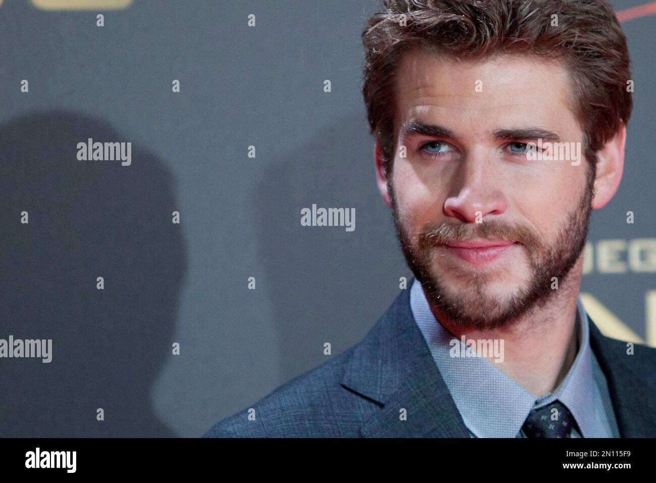 Australian actor Liam Hemsworth poses for photographers during the ...