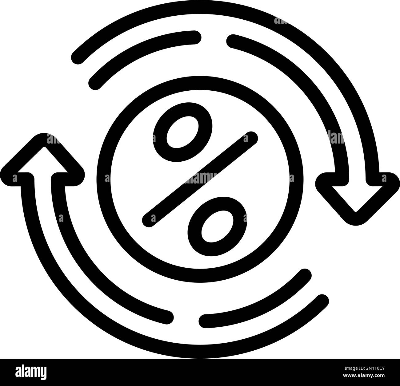 Coin reward icon outline vector. Cash back. Pay return Stock Vector ...