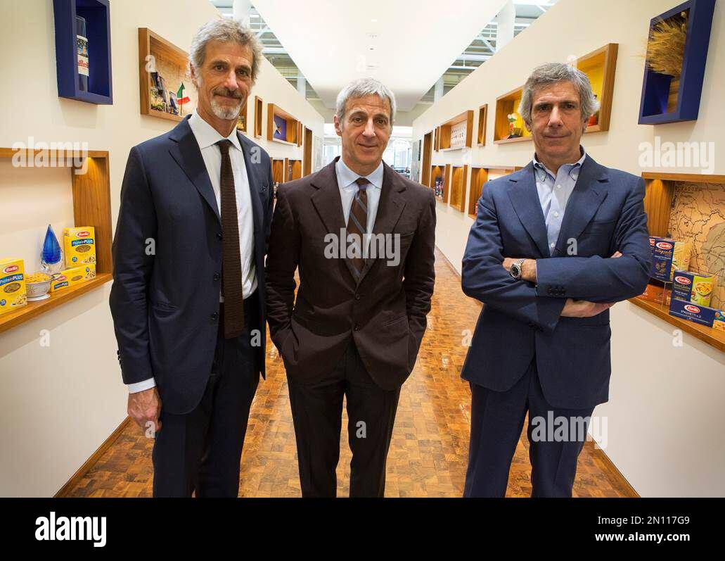 IMAGE DISTRIBUTED FOR BARILLA - Barilla leaders, from left, Chairman ...
