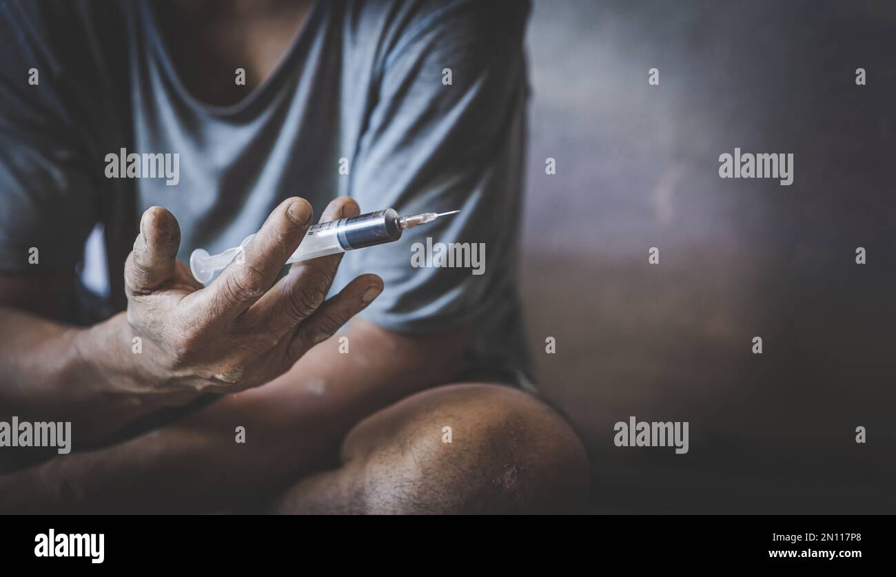 Drug withdrawal addict pain hi-res stock photography and images - Alamy