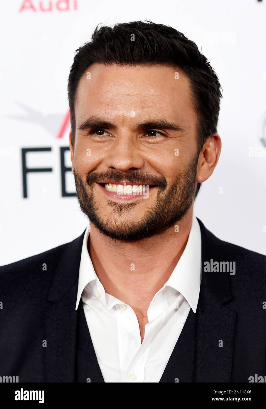 Juan Pablo Raba, a cast member in "The 33," poses at a gala screening ...