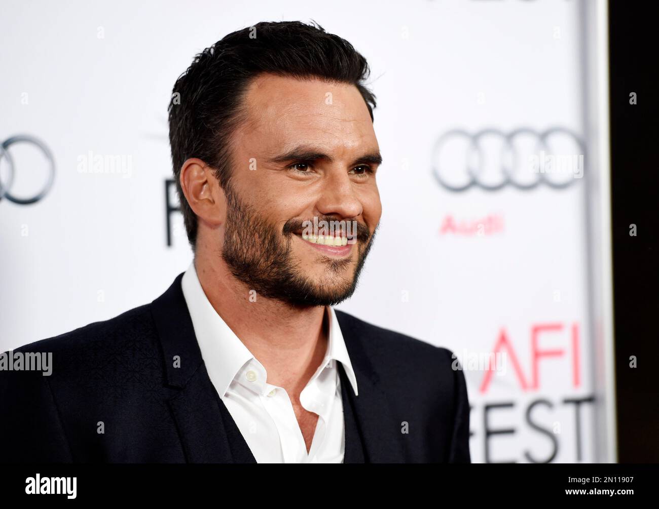 Juan Pablo Raba, a cast member in "The 33," poses at a gala screening ...