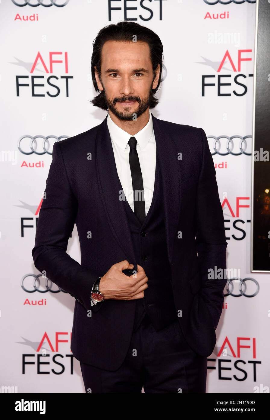 Rodrigo Santoro, a cast member in "The 33," poses at a gala screening ...