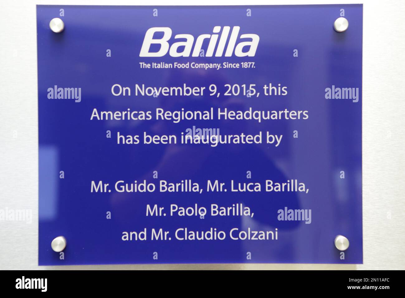 NORTHBROOK, IL, NOVEMBER 9, 2015 : Barilla leaders celebrate the grand ...