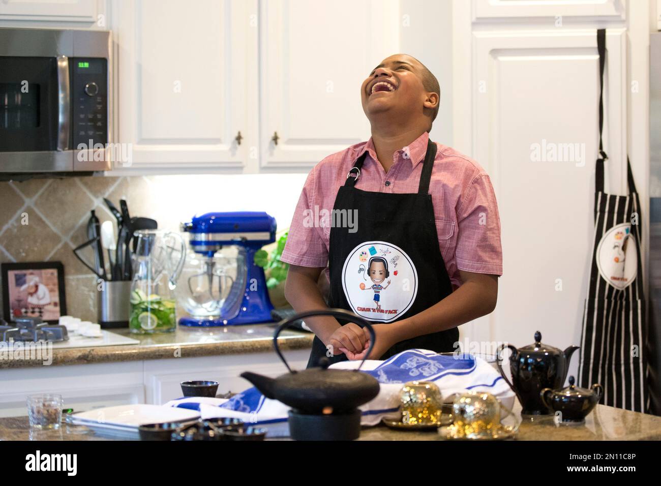 In this Friday, Oct. 30, 2015 photo, 13-year-old autistic chef Chase ...