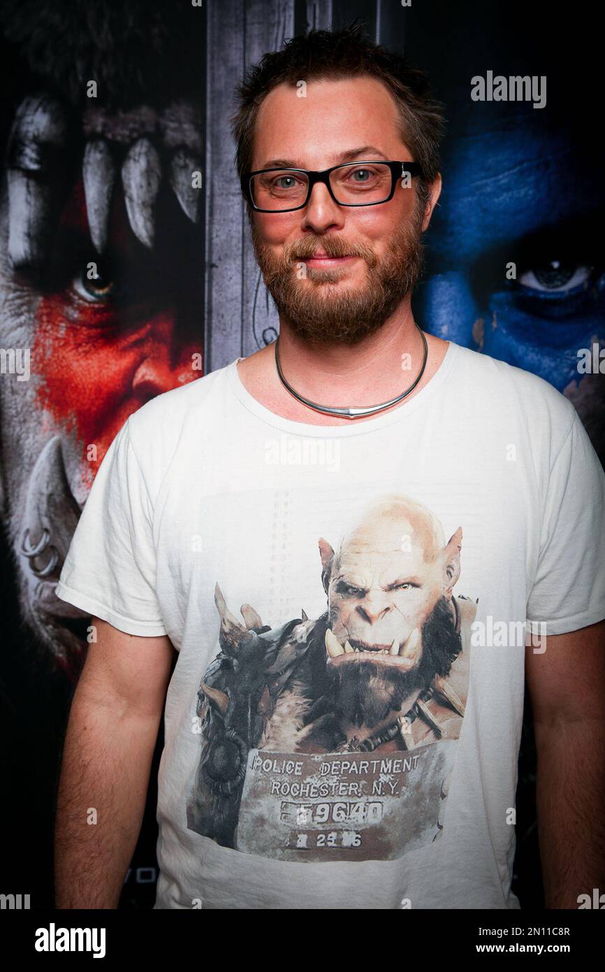Duncan Jones poses for a portrait during Blizzcon at the Anaheim ...