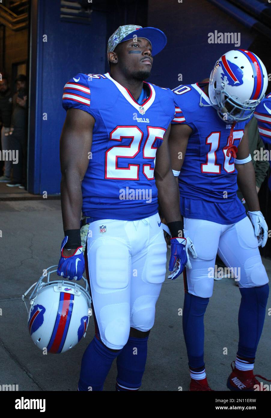 Buffalo Bills running back LeSean McCoy (25) walks to the field before ...