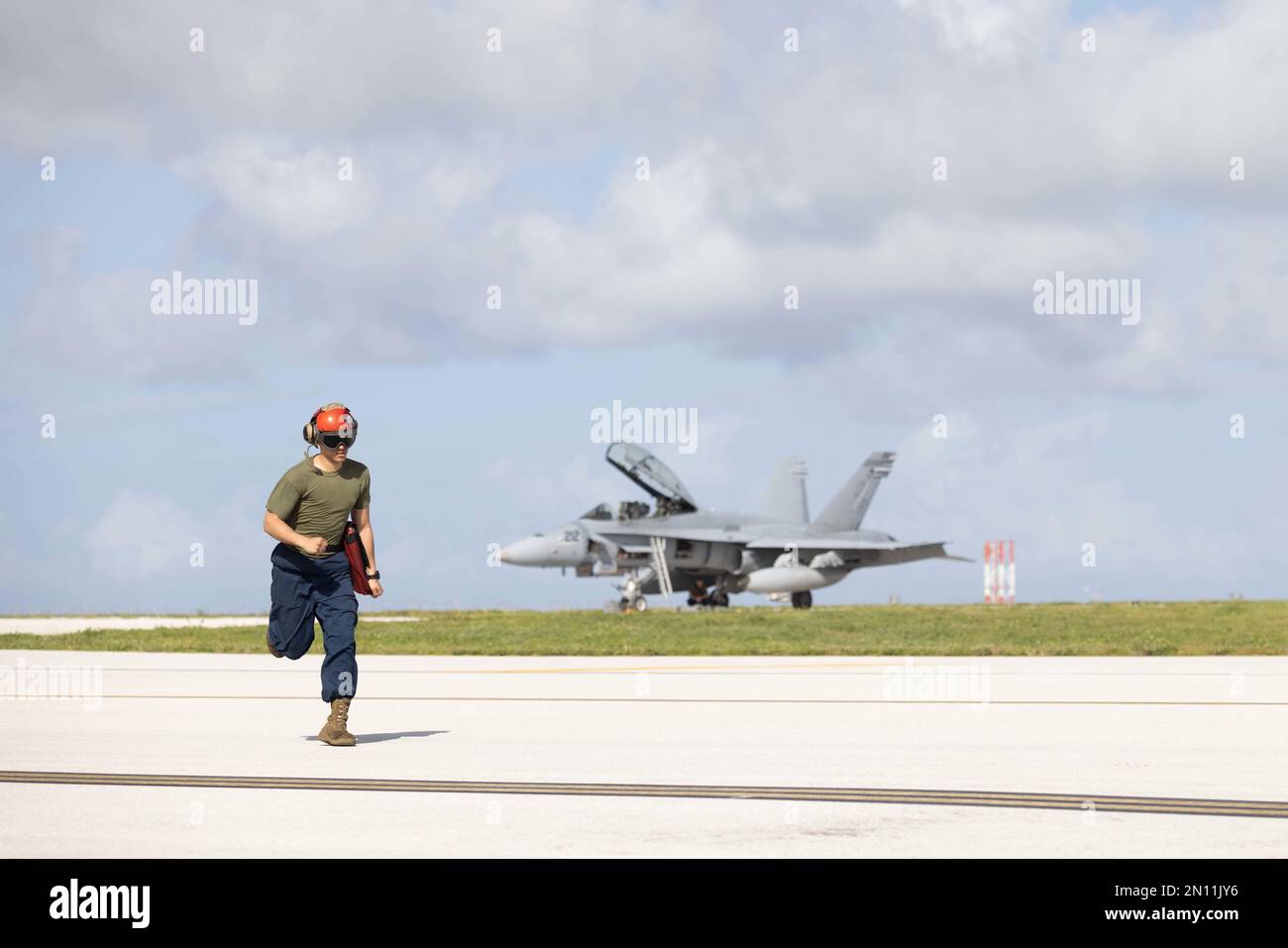 U.S. Marine Corps Cpl. Alexander Kennison, an aviation ordnance ...