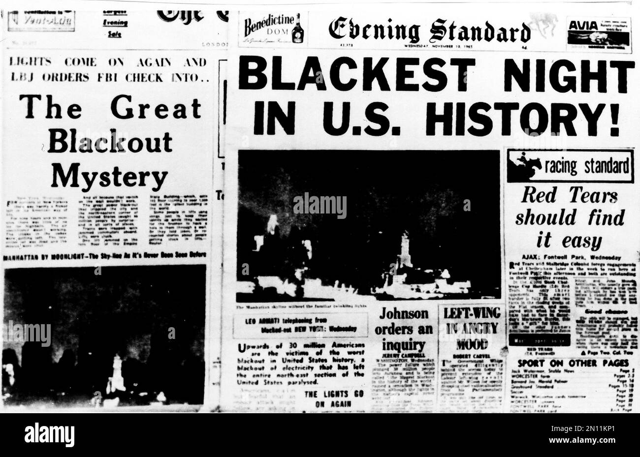 FILE - In this Nov. 10, 1965, file photo, front pages of newspapers in ...