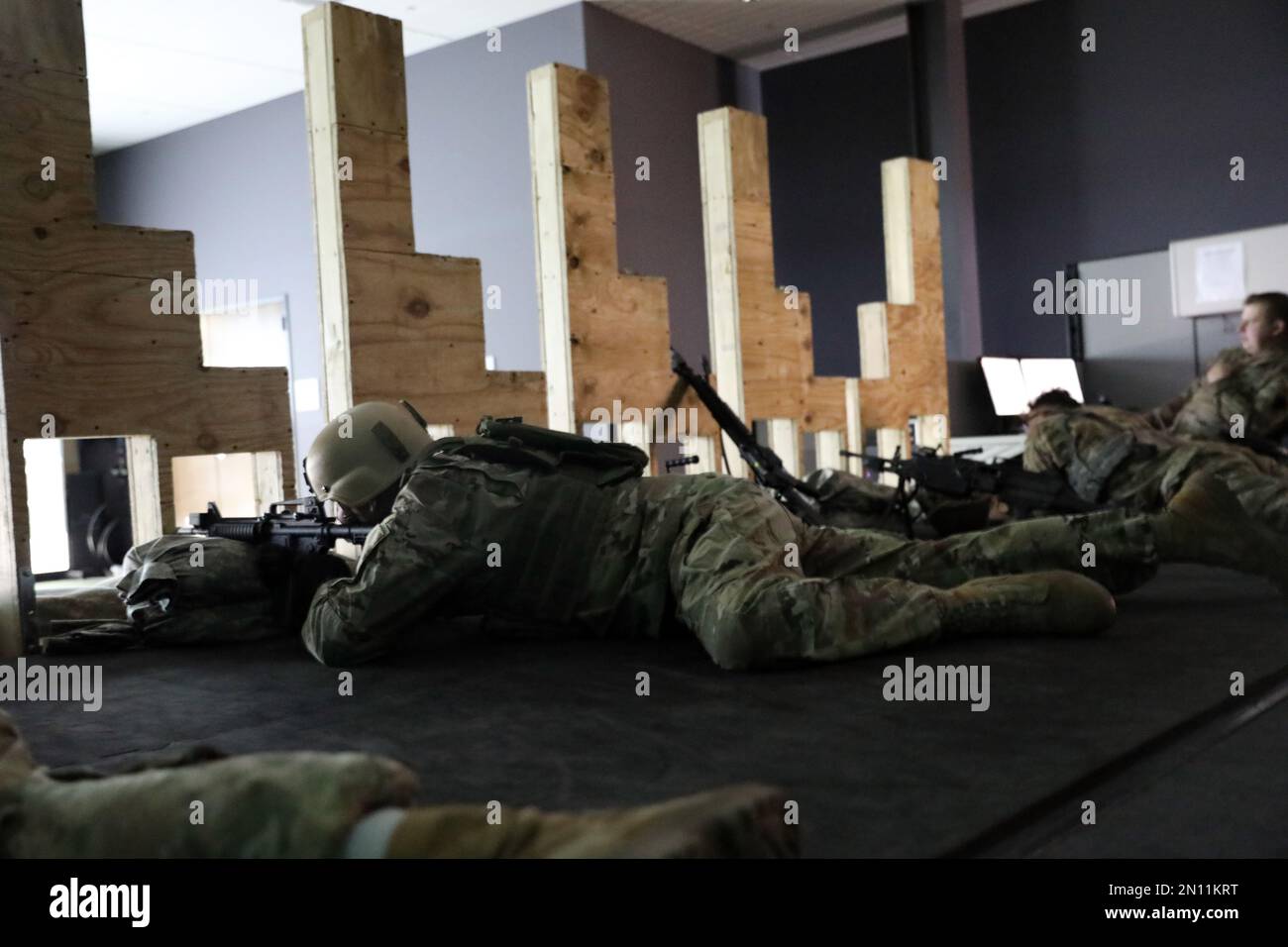 U.S. Soldiers with 1st Battalion, 112th Infantry Regiment, 56th Stryker ...